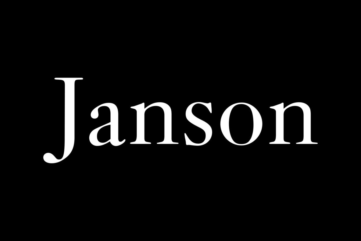 Janson Desktop Font WebFont YouWorkForThem Janson Desktop Font WebFont YouWorkForThem