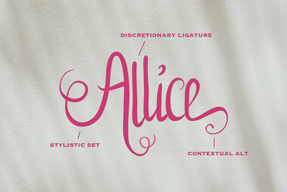 Allice Font - YouWorkForThem