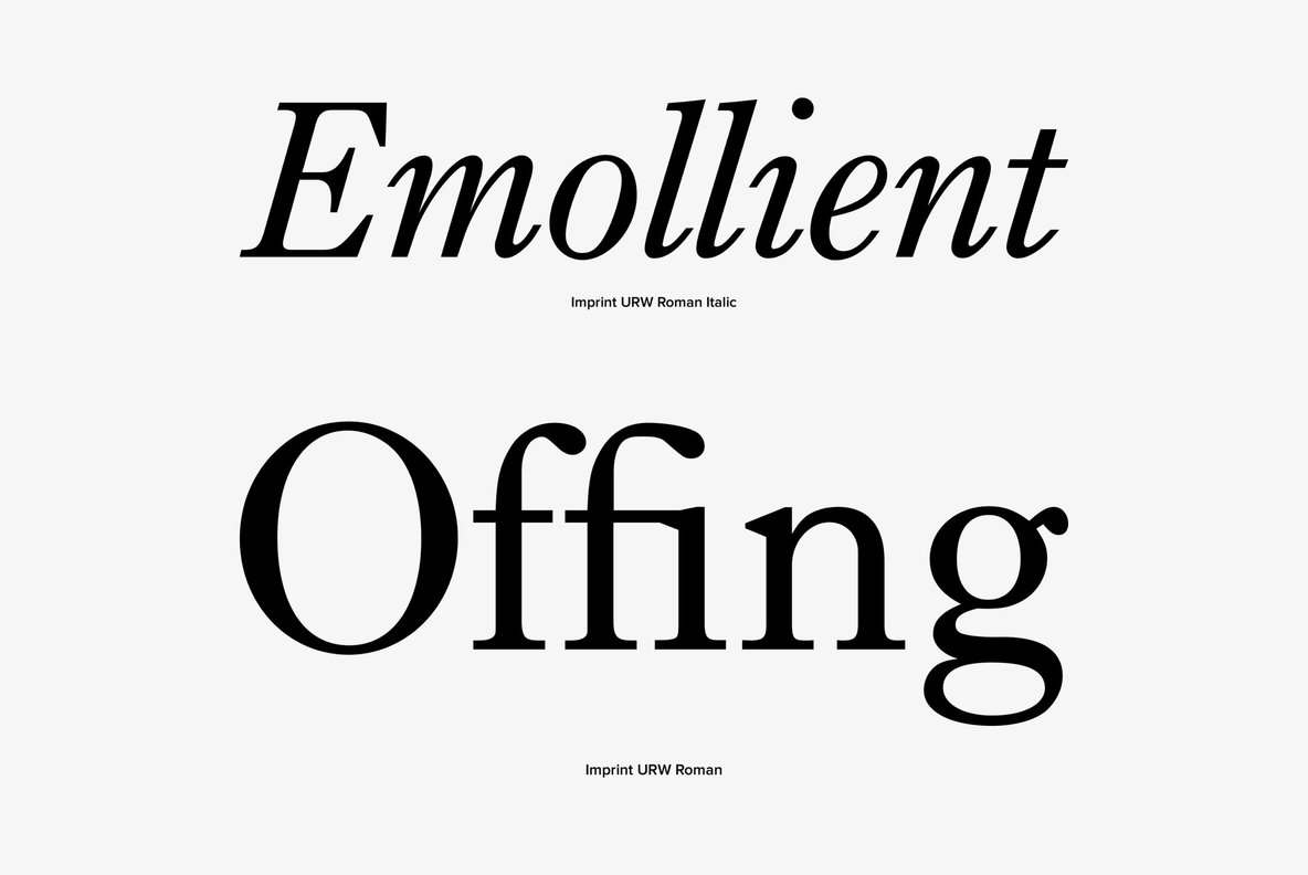 Imprint Font Youworkforthem