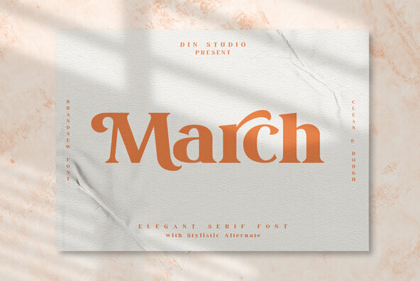 March Font - YouWorkForThem