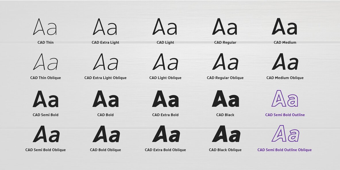 CAD Font - YouWorkForThem