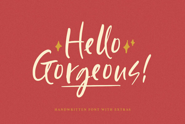 Hello Gorgeous Font - YouWorkForThem
