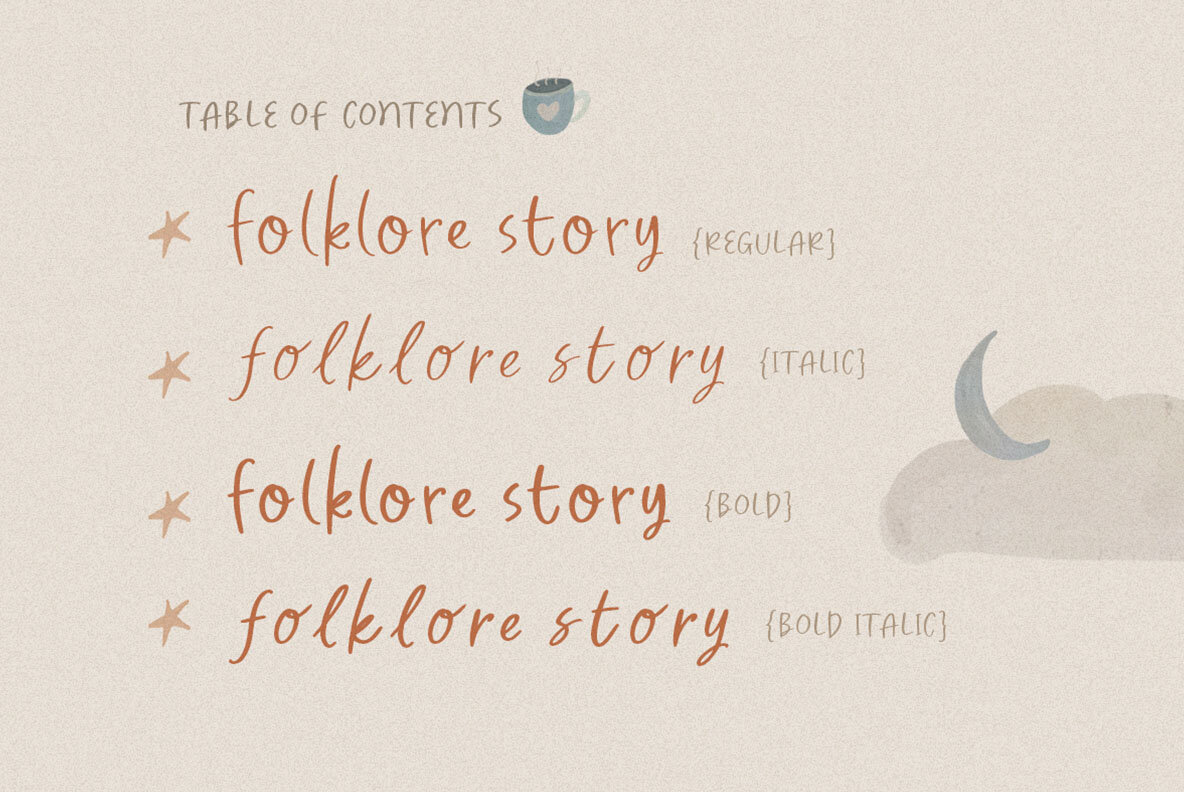 Folklore Story Font - YouWorkForThem