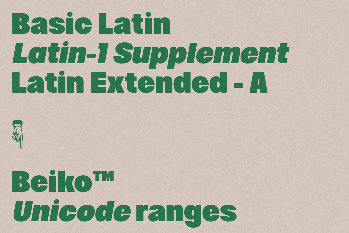 Beiko Heavy Font - YouWorkForThem