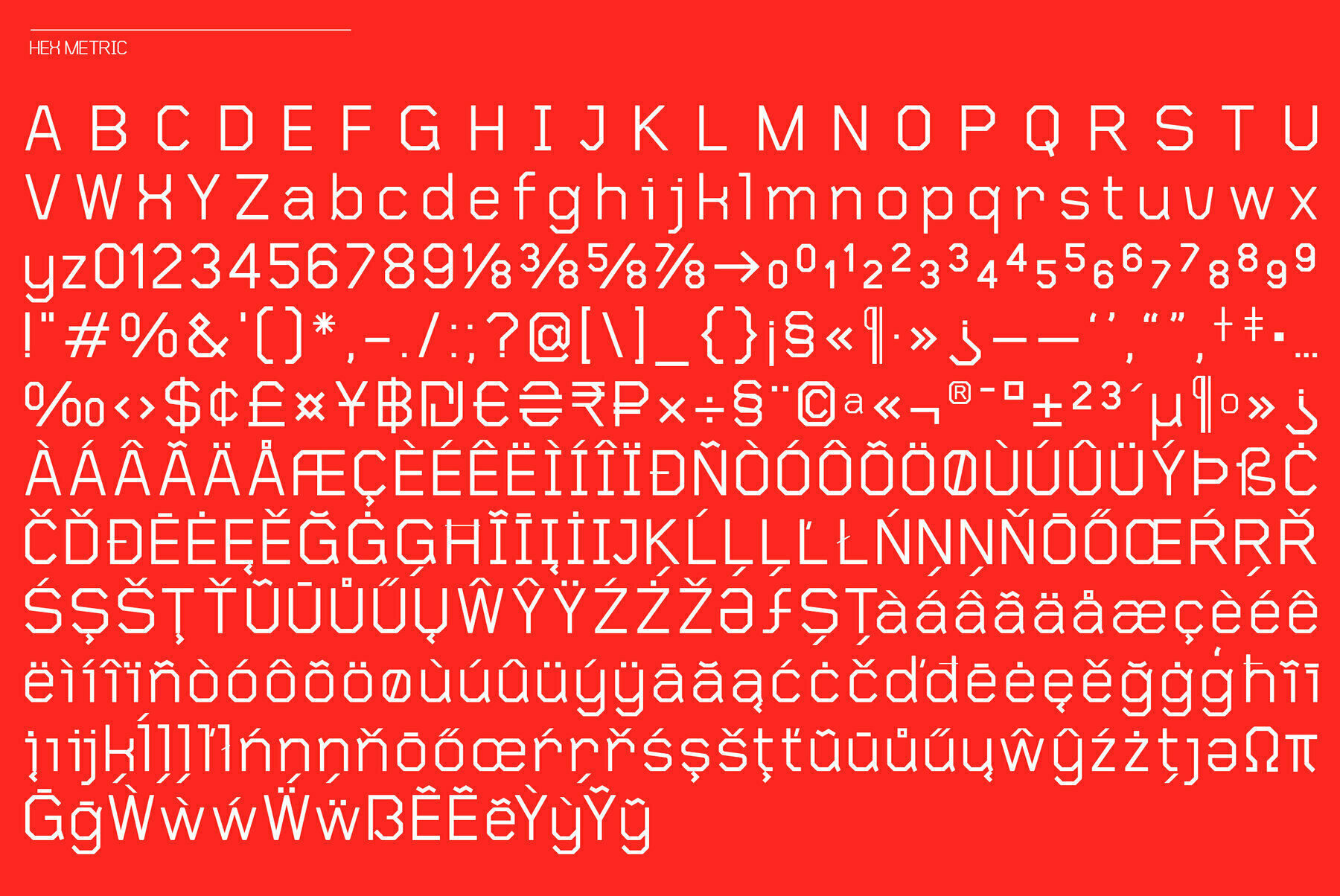 Hex Metric Font - YouWorkForThem