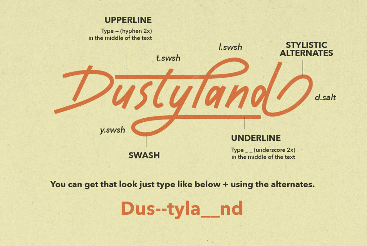 Dustyland Font - YouWorkForThem