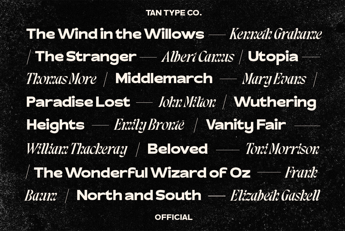 Tan Official Font - YouWorkForThem