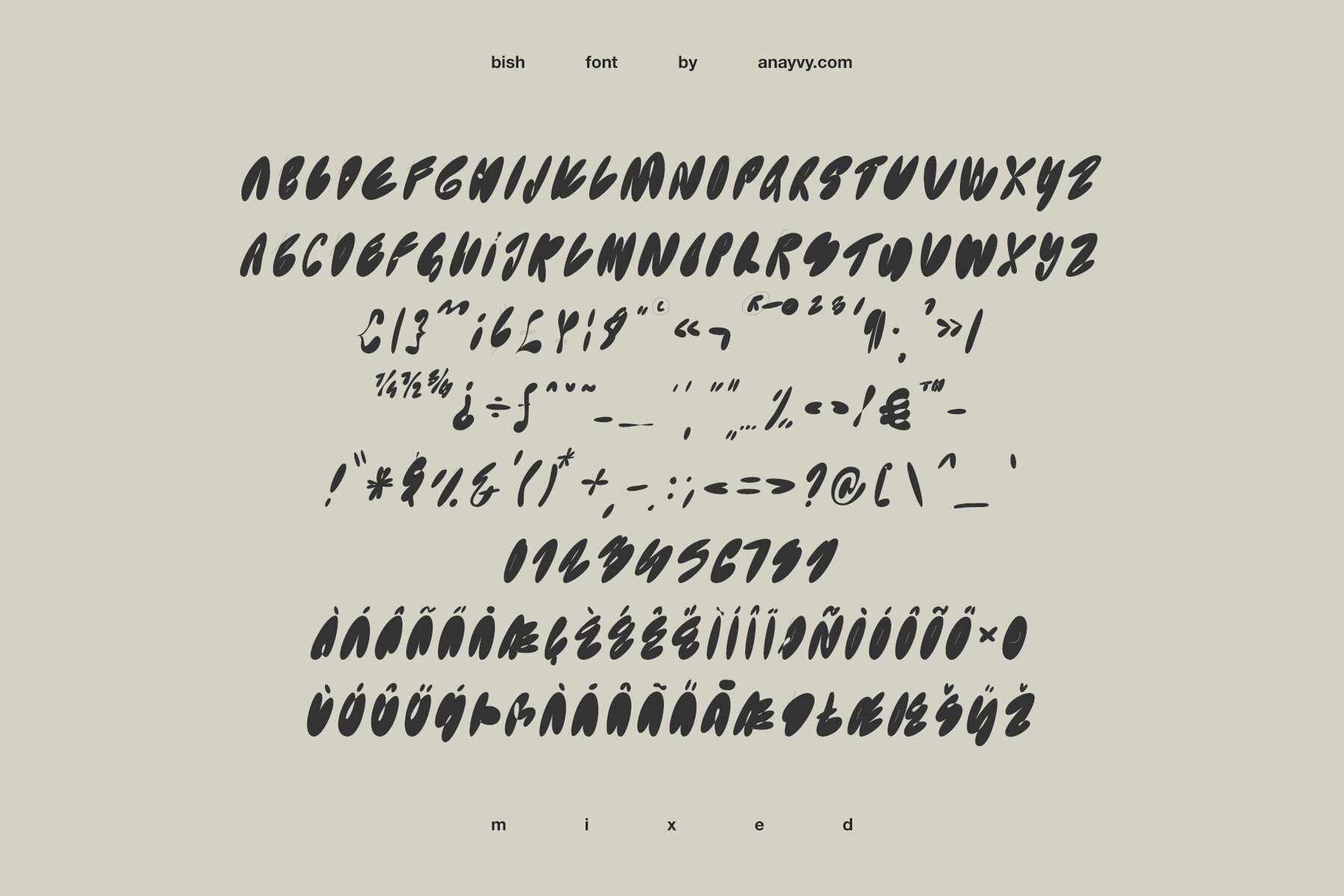 BISH Font - YouWorkForThem