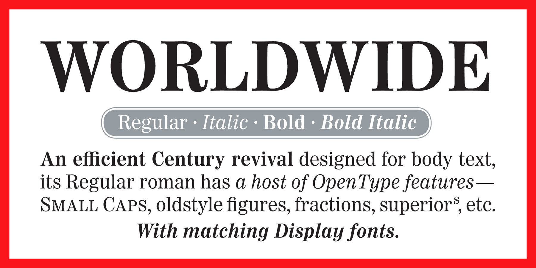 Worldwide Font - YouWorkForThem