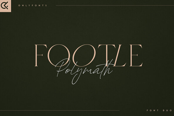 Footle and Polymath Font - FontPath