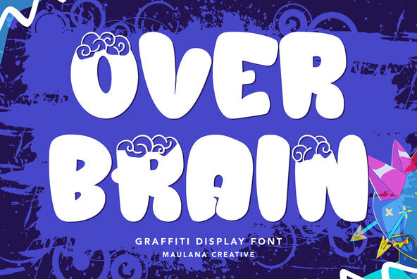 Over Brain Font - FontPath