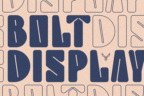 Bolt Display Font - YouWorkForThem