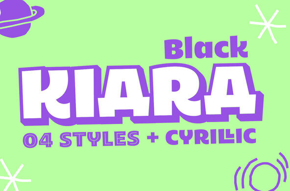 Kiara Black Font - YouWorkForThem