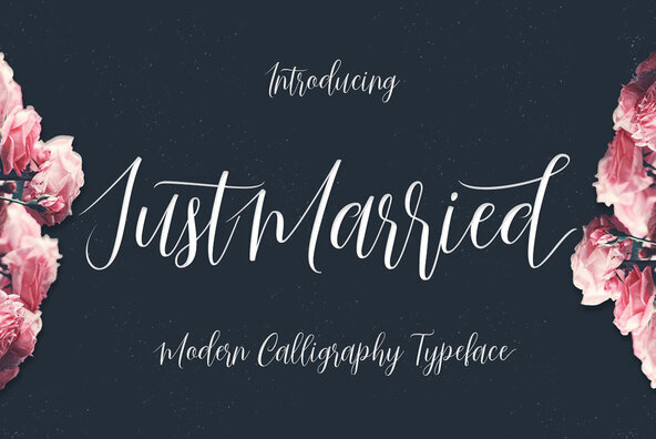 Just Married Font - YouWorkForThem