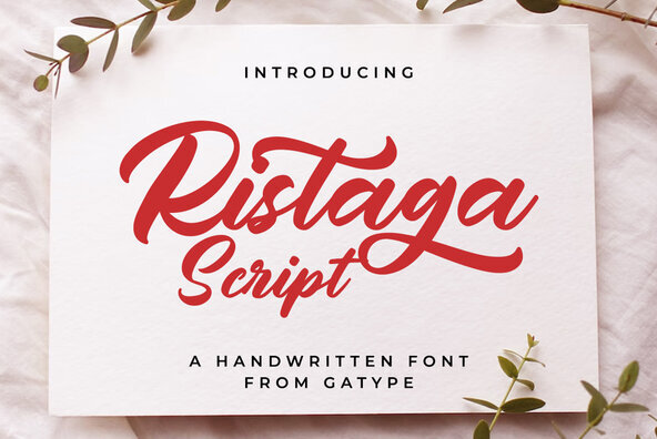 Ristaga Script Font - YouWorkForThem