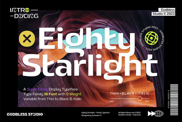 Eighty Starlight Extra Bold Font TrueType - YouWorkForThem