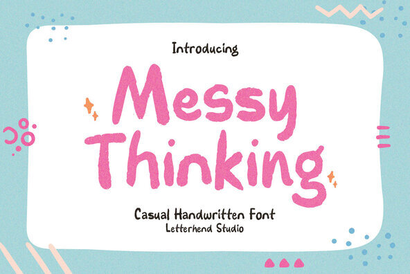 Messy Thinking Font - FontPath