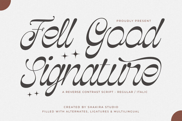 Fell Good Signature Font - FontPath
