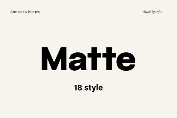 Matte Font - YouWorkForThem