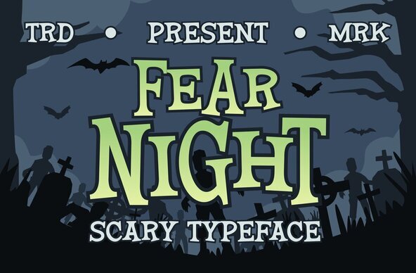 Fear Night Font TrueType - YouWorkForThem