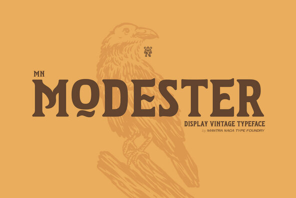 MN Modester Font - FontPath