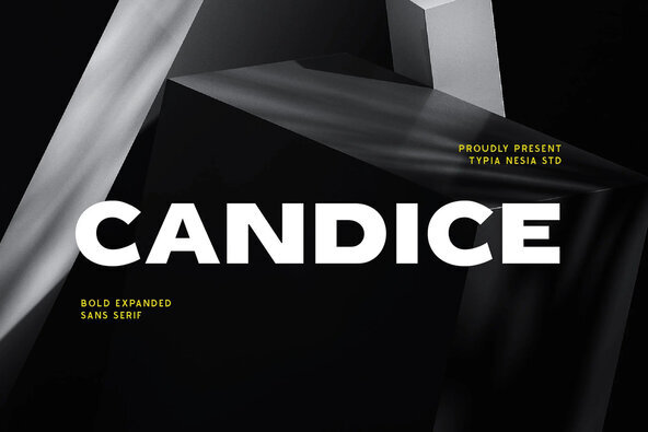 Candice Bold Expanded Font TrueType - YouWorkForThem