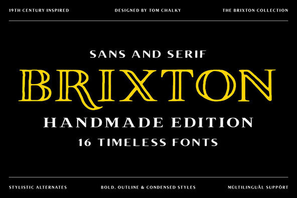 TC Brixton Outline Bold Font OpenType - YouWorkForThem
