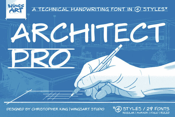 Architect Pro Font OpenType - YouWorkForThem