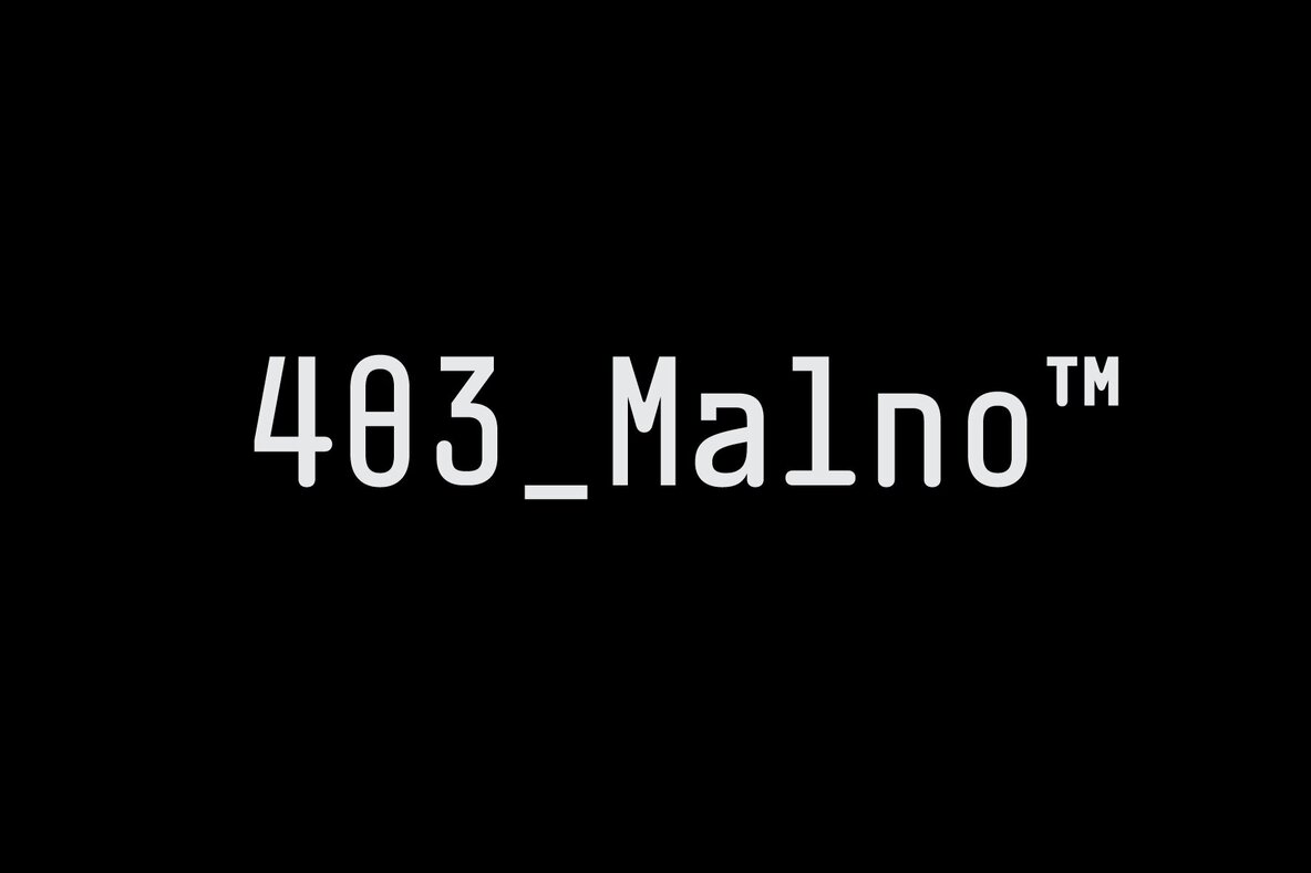 403 Malno Font - FontPath