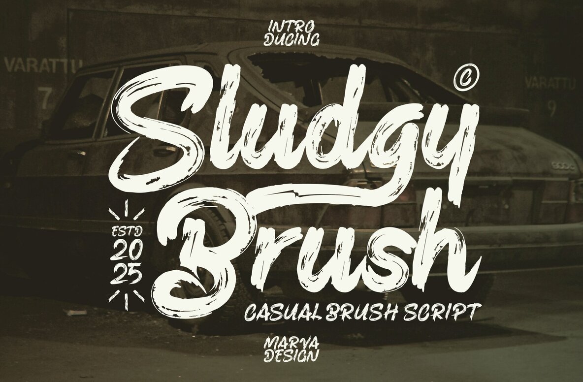 Sludgy Brush Font - FontPath