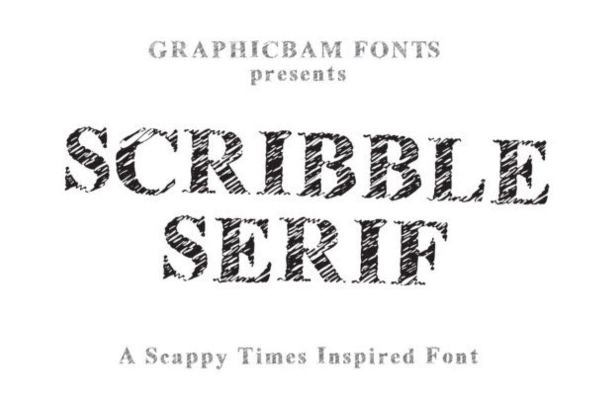 Scribble Serif Font - FontPath