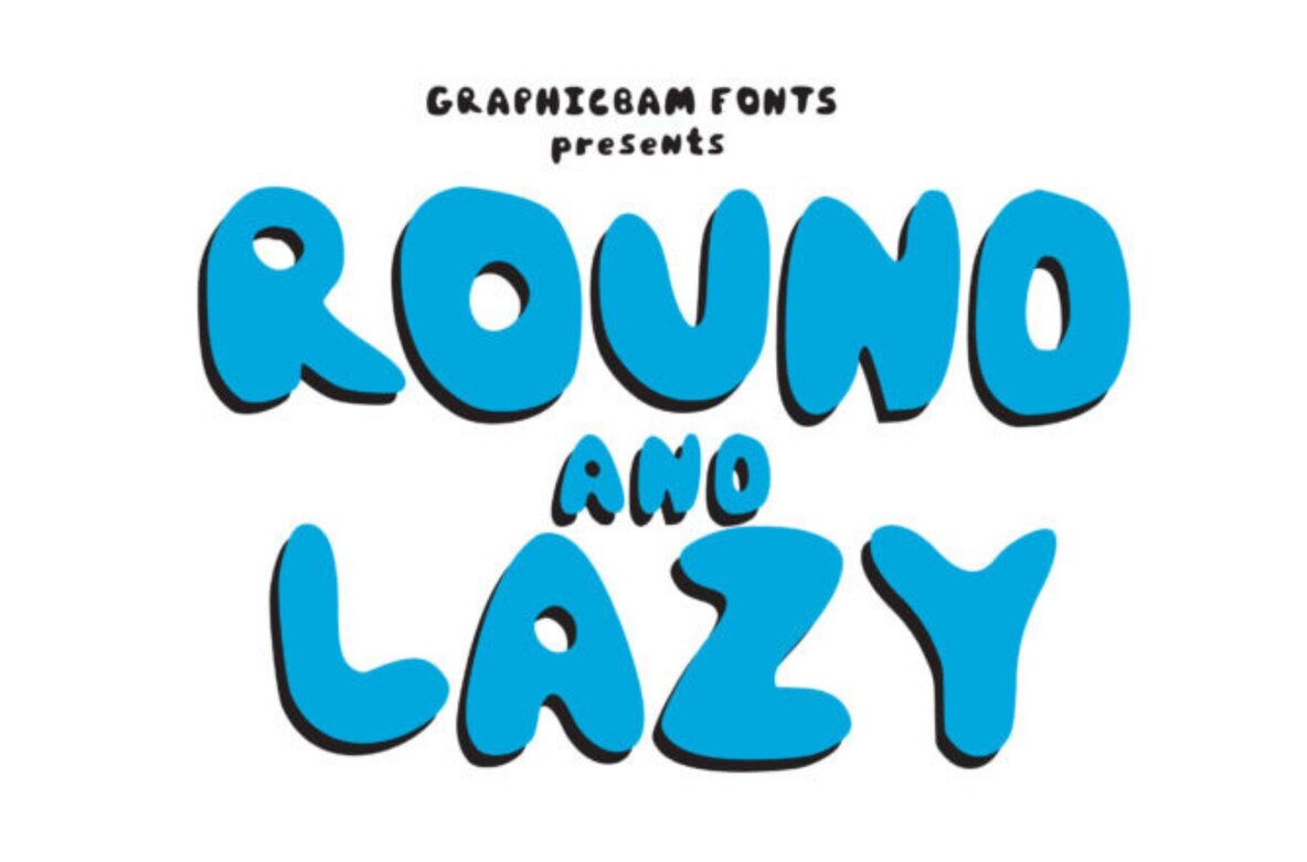 Round and Lazy Font - FontPath