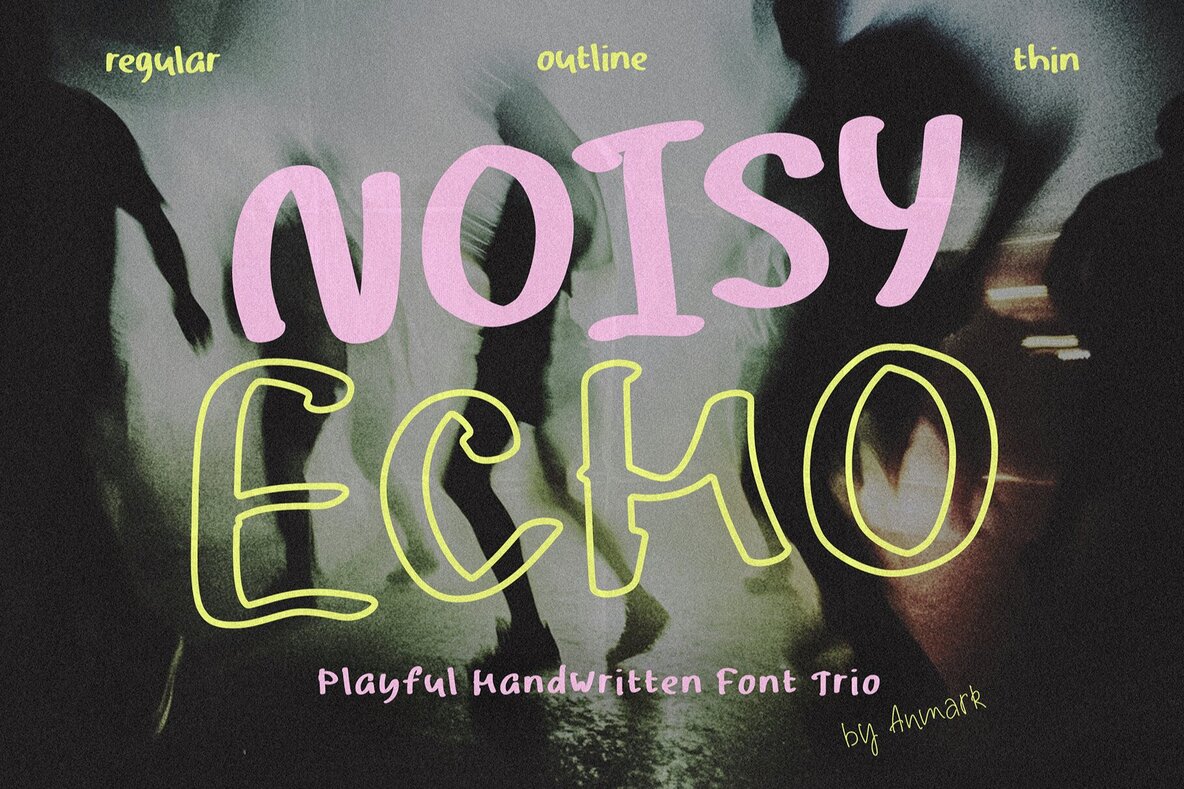 Noisy Echo Font - FontPath