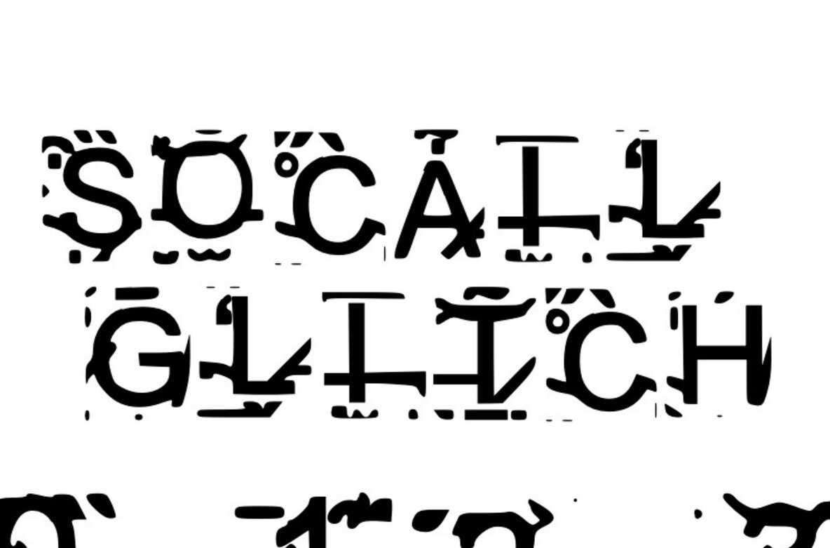 Social Glitch Font - FontPath
