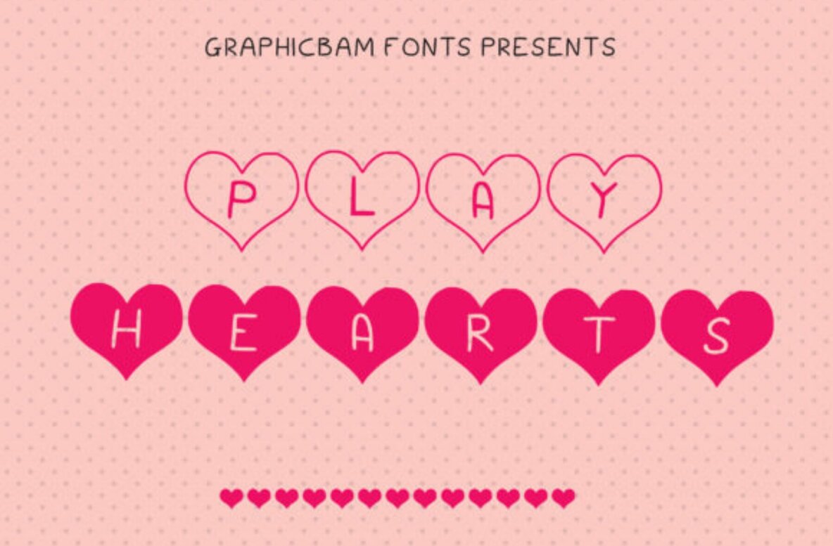 Play Hearts Pack Font - FontPath