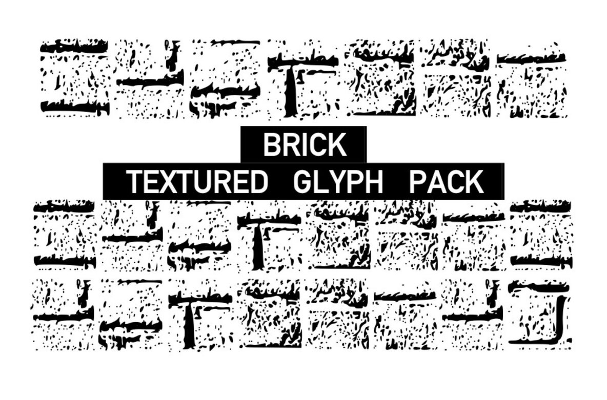 Texture Brick Font - FontPath