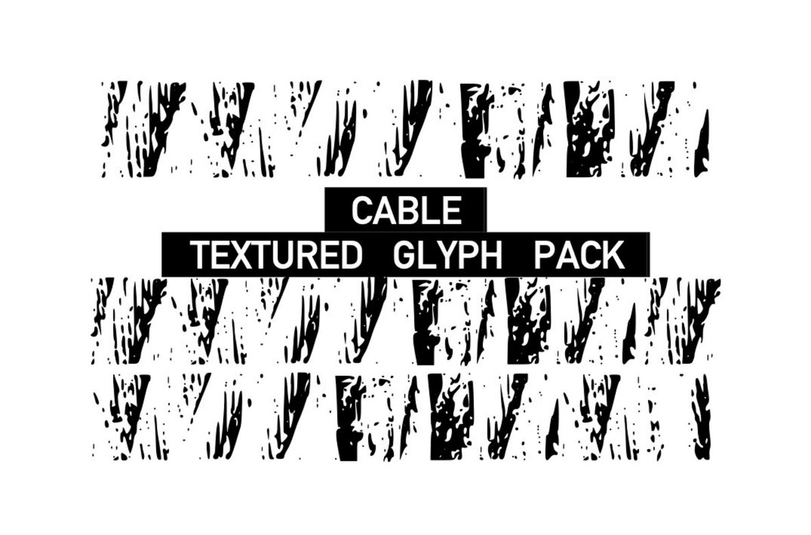 Texture Cable Font - FontPath
