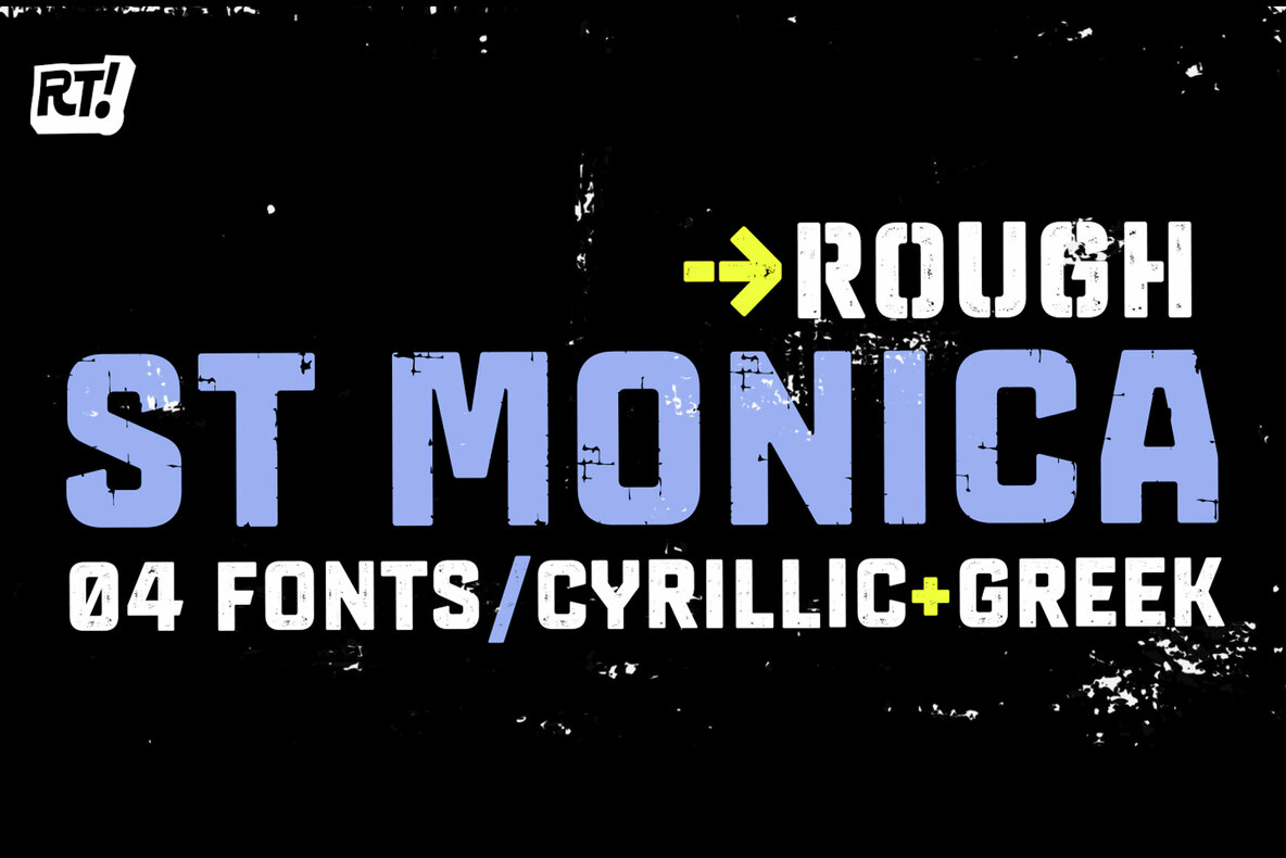 St Monica Rough Font - FontPath