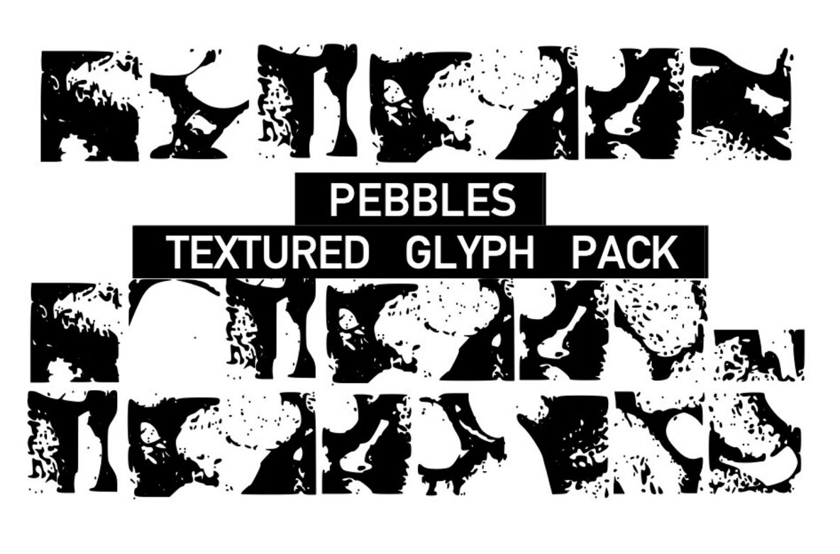Texture Pebbles Font - FontPath