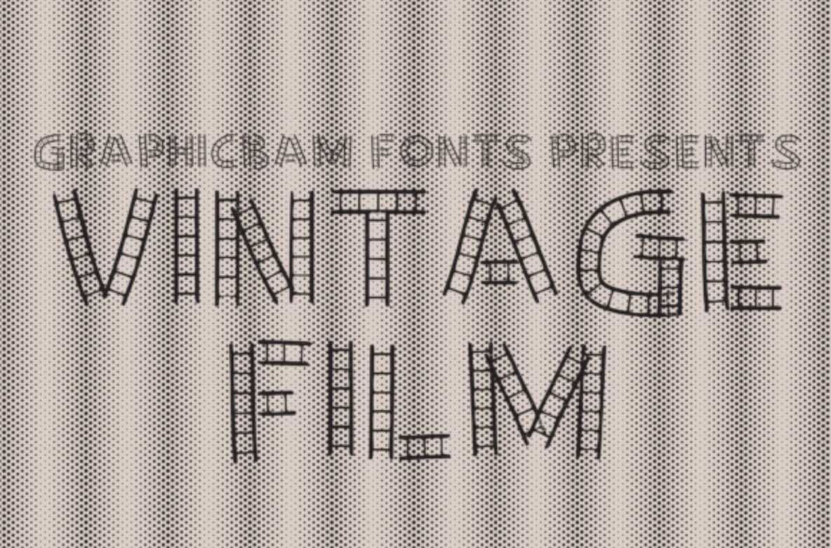 Vintage Film Font - FontPath