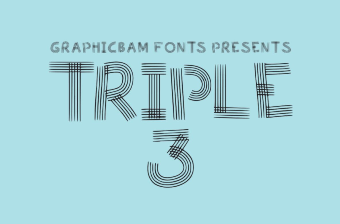 Triple 3 Font - FontPath