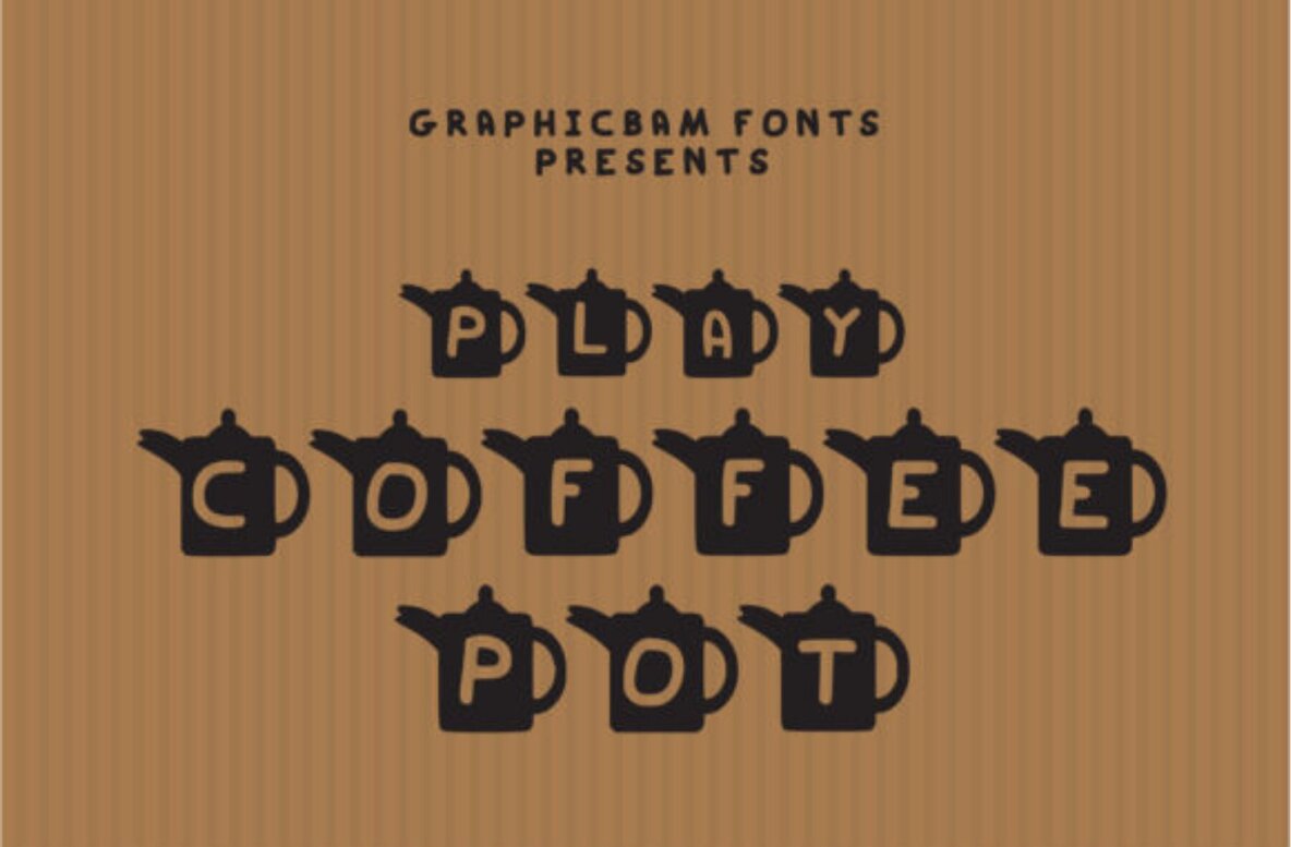 Play Coffee Pot Font - FontPath