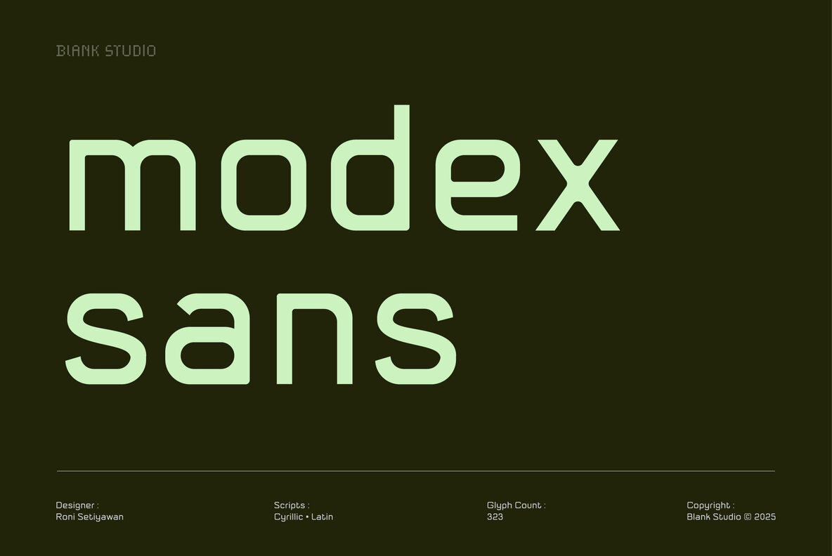 Modex Sans Font - FontPath