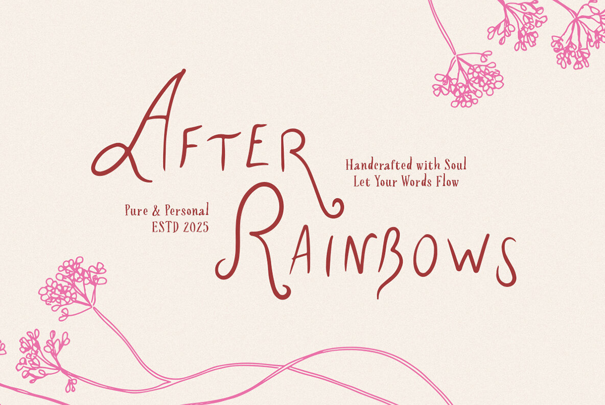 After Rainbows Font - FontPath