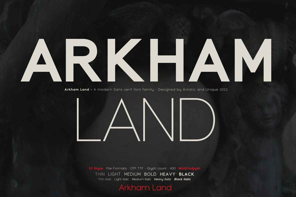 Arkham Land Font - FontPath