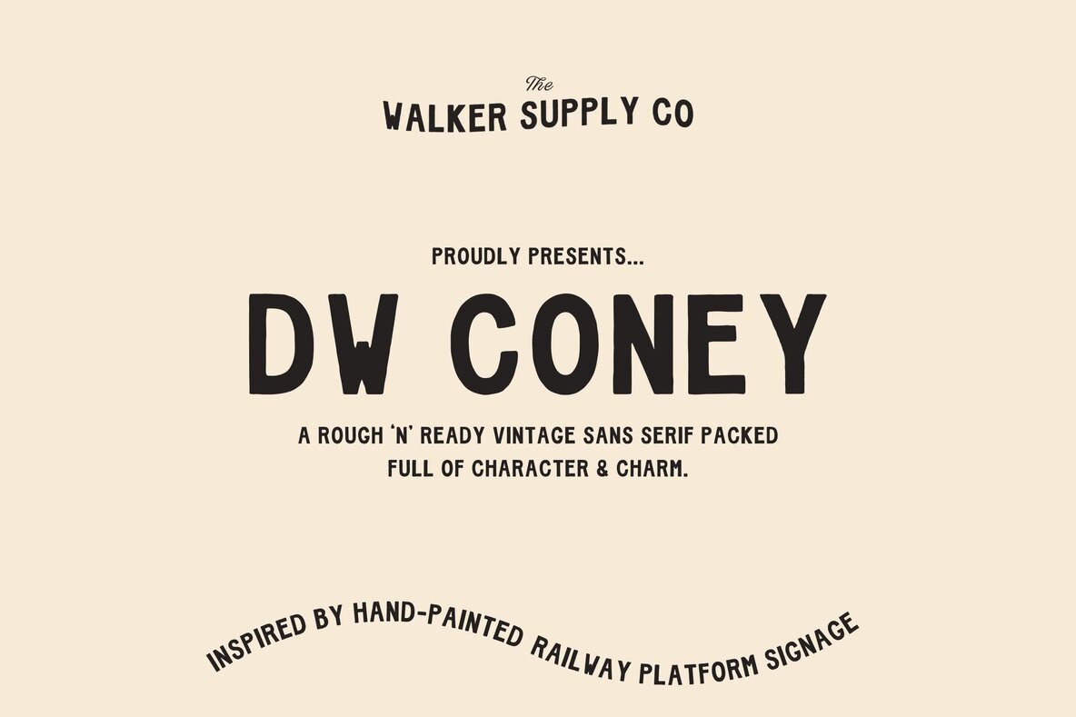DW Coney Font - FontPath