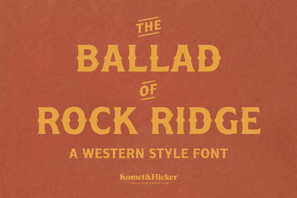 The Ballad of Rock Ridge Font - FontPath