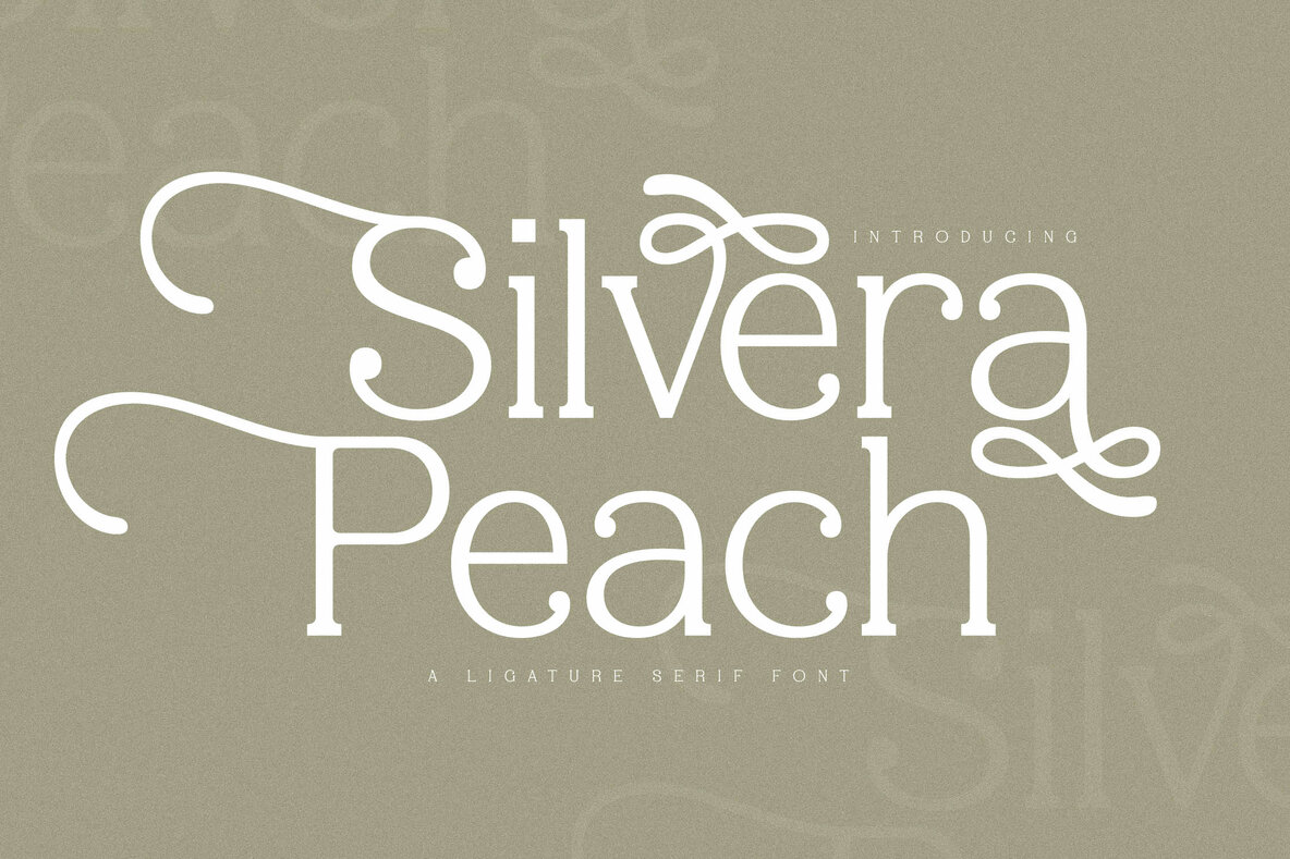 Silvera Peach Font - FontPath