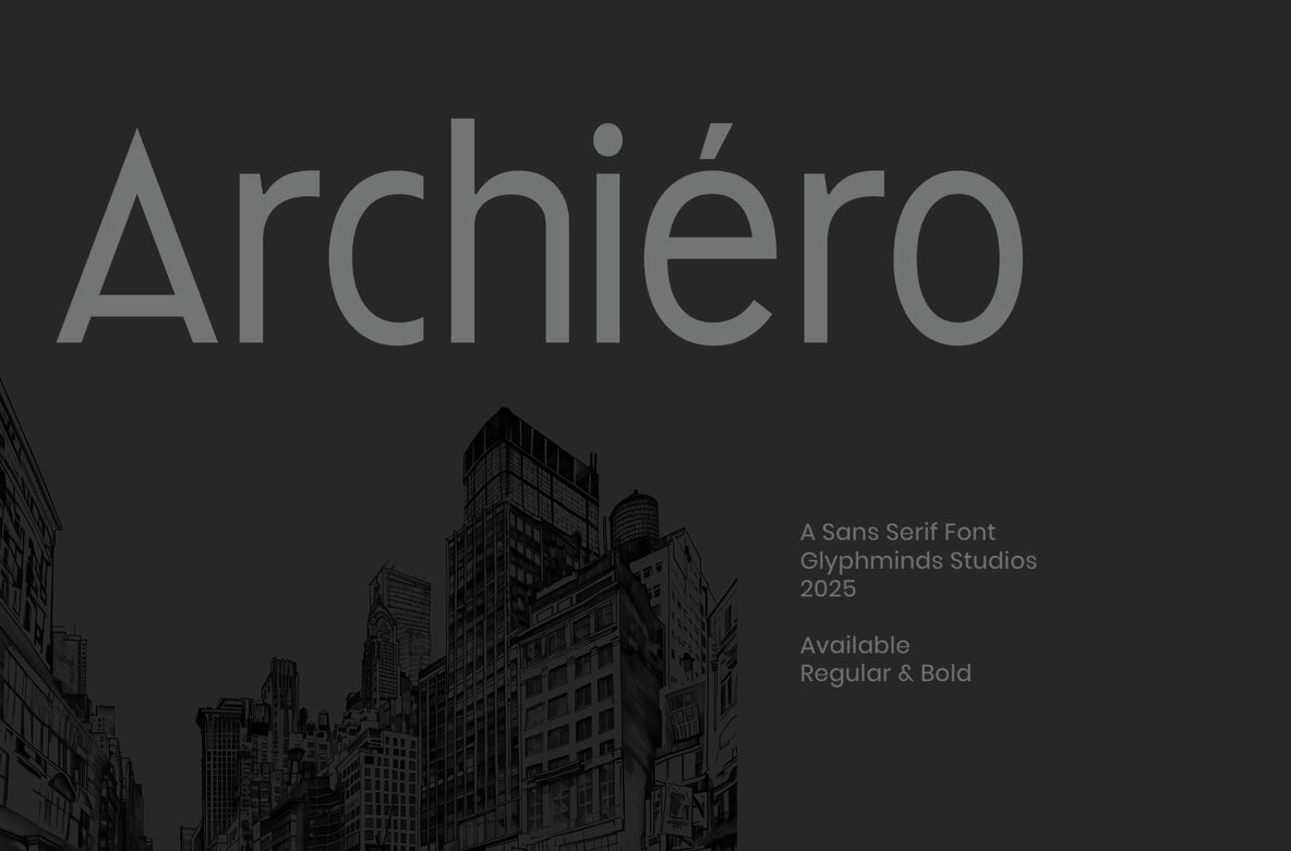 Archiéro Font - FontPath