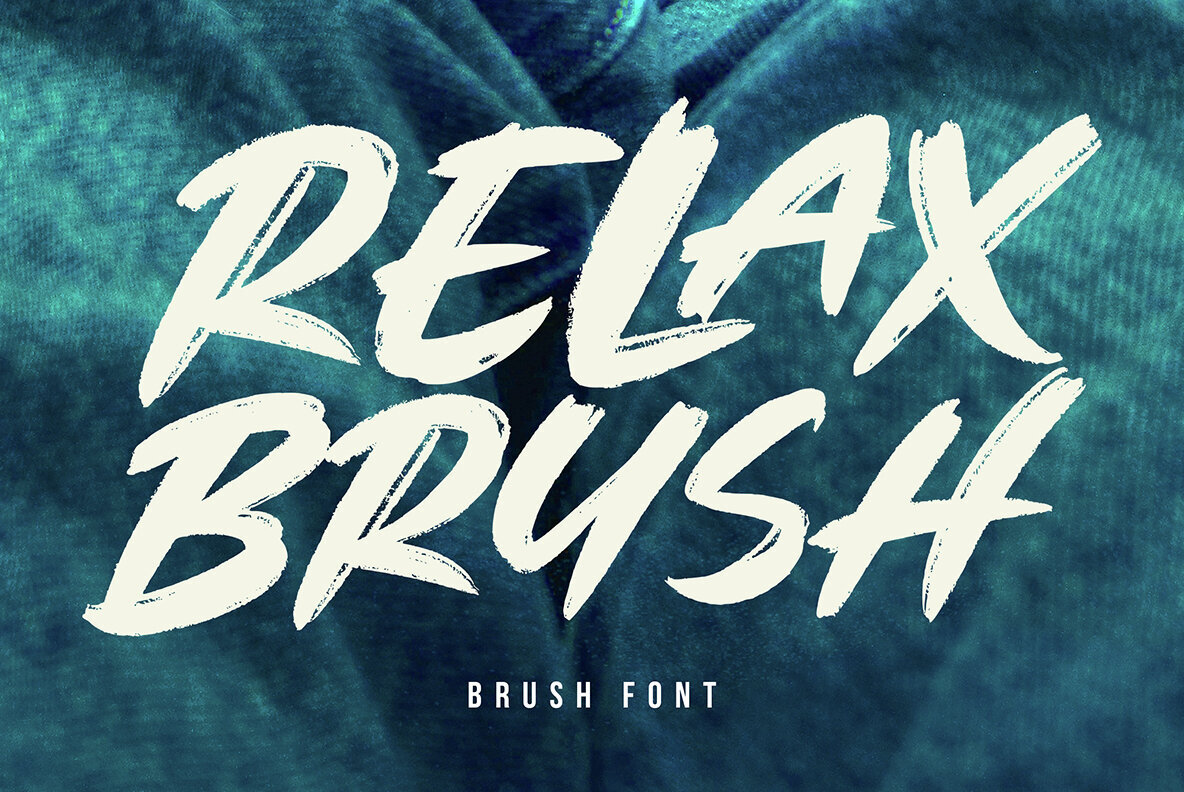 Relax Brush Font - FontPath